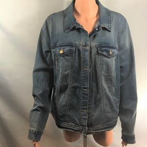 Bandolino | Jackets & Coats | Bandolino Jean Jacket Eyelet Lace Plus ...